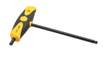 LLAVE ALLEN TIPO T PUNTA DE BOLA 1/4" X 6" | Onycor